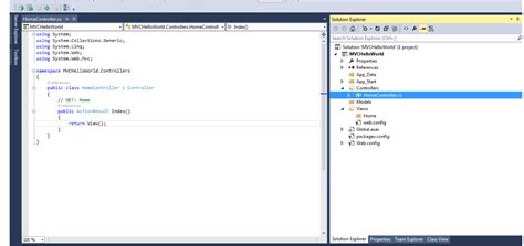 Create ASP NET MVC Application In C And Visual Studio