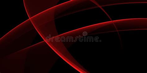 Abstract Red Wave Curve Smooth On Black Design Modern Luxury Technology Background Illustration