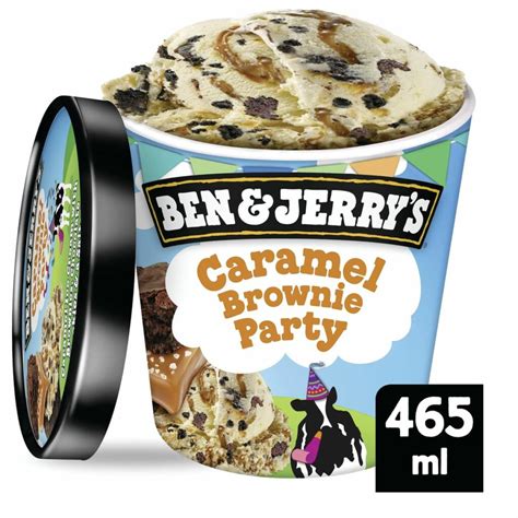 Ben And Jerrys Caramel Brownie Party Consort Frozen Foods