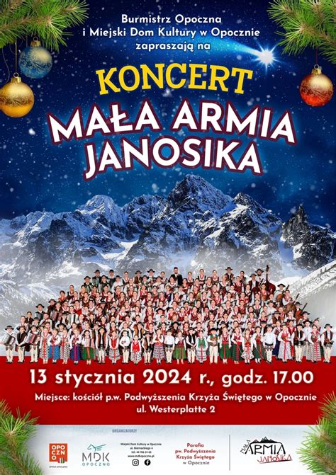 Mała Armia Janosika wystąpi w Opocznie