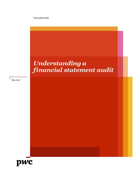 Pwc Understanding Financial Statement Audit Understanding A Financial Statement Audit 1 Pwc