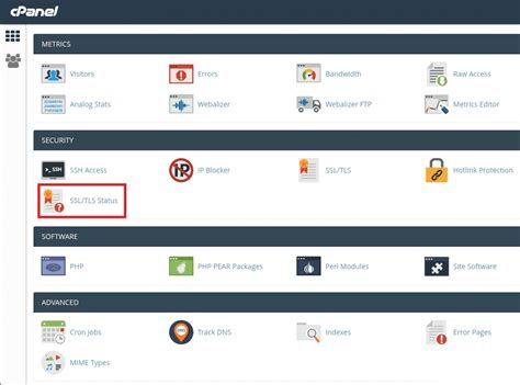 SSL TLS Status Feature In CPanel WebHostingPeople Knowledge Base