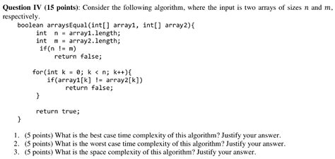 Solved Question Iv Points Consider The Following Chegg
