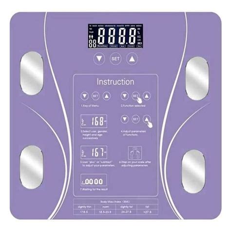 Balance Pour Poids Corporel Avec Écran Tactile Numérique Rechargeable