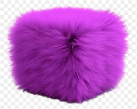 Png Cube Purple Fur Furniture Premium Png Rawpixel