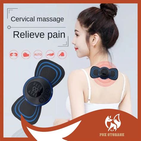 Ems Neck Stretcher Electric Massager 8 Mode Cervical Massage Patch