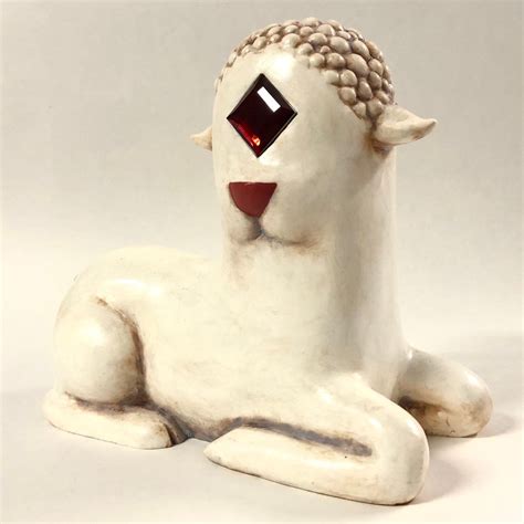 Large Ruby Lamb Relic Gifts For Him Gifts For Her Collectible Figure Etsy