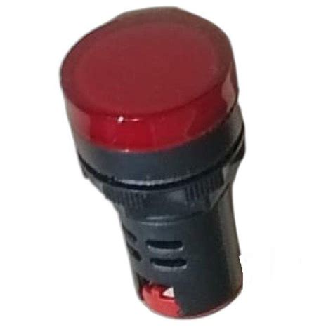 ABS Panel Mounted Red Electric LED Indicator For Control Panel Indication Voltage 230 V At