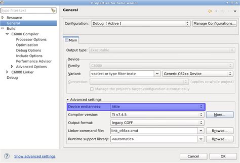 C66 Hello World And Endianess Processors Forum Processors Ti E2e Support Forums