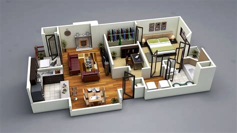 41 House Plan 3d Max