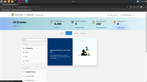 “ops look like you are on the go” issue r microsoftrewards