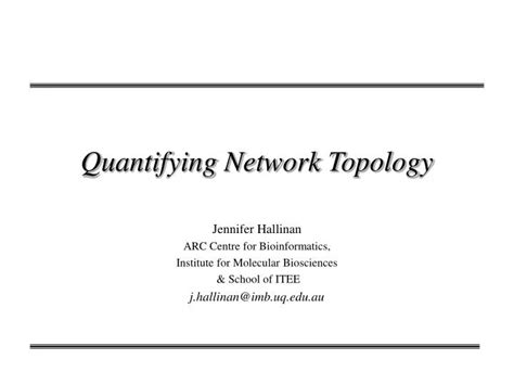 Ppt Quantifying Network Topology Powerpoint Presentation Free