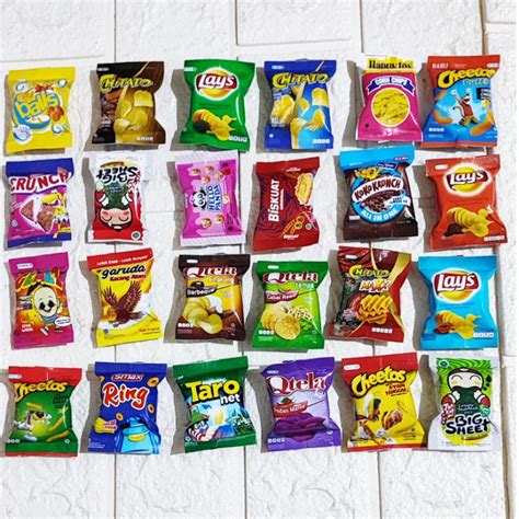 Jual Tempelan Kulkas Miniatur Snack Makanan Minuman Kemasan Magnet Kulkas Shopee Indonesia