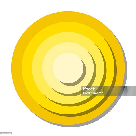 Background With Concentric Colored Circular Cylindrical Shapes 3d