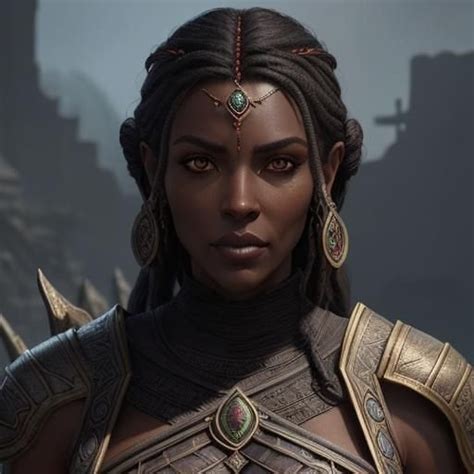 Redguard Female Wip Elder Scrolls Redguard R Nightcafe