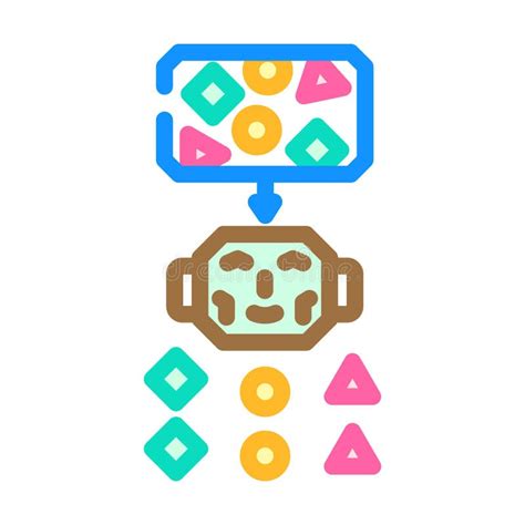 Classification Machine Learning Color Icon Vector Illustration Stock Vector Illustration Of