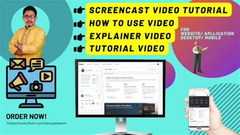 screencast how to use or explainer video tutorial for website or app by