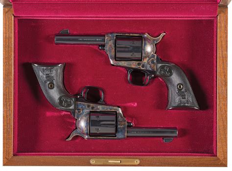 Cased Pair Of Colt Storekeepers Model Revolvers With Boxes Rock