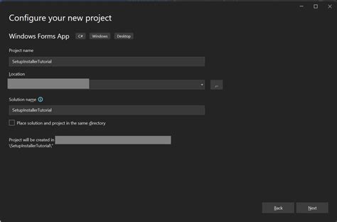 How To Create An Installer For A Winforms Application Using Visual