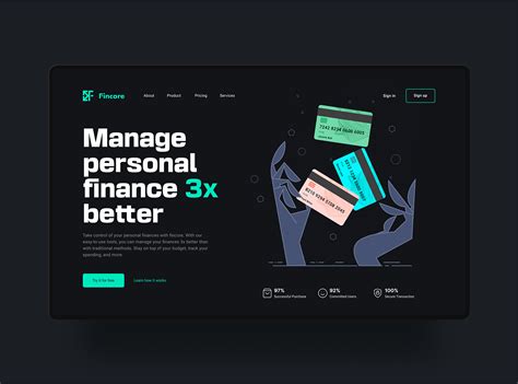 Fincore Web UI UX Design Behance
