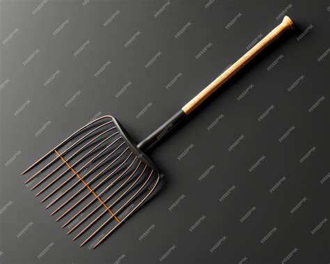 Premium Photo High Quality Metal Pitchfork On Dark Background Farming