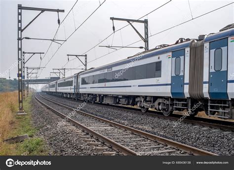 Pune India November 2023 Solapur Mumbai Vande Bharat Express Train
