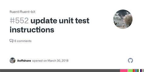Update Unit Test Instructions · Issue 552 · Fluentfluent Bit · Github