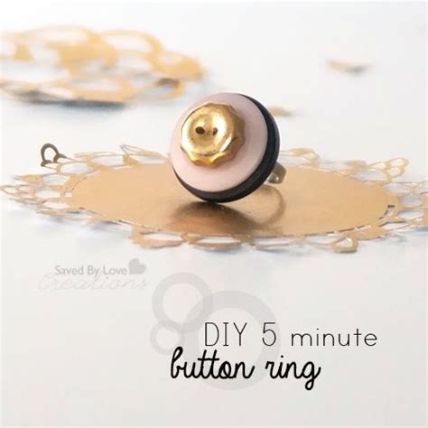 Make An Easy Diy Button Ring Savedbyloves Diy Button Rings Diy