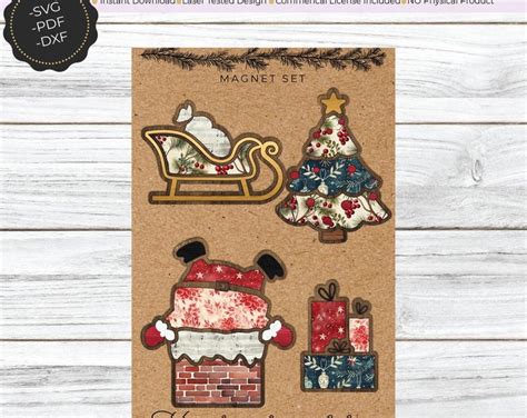 Digital Easy Glowforge Files Magnet Svg Seattle Svg Salmon Svg Pnw