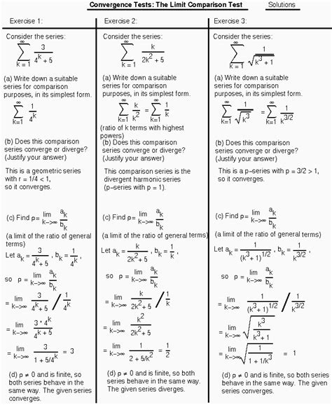 Sequences And Infinte Series Math100 Revision Exercises Resources