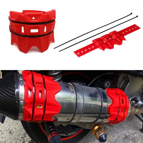 Universal Racing Motorcycle Exhaust Tip Protector Drop Protection Ring