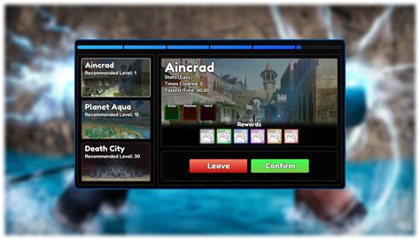 Anime Map Selection Gui By Finleybell1 On Deviantart