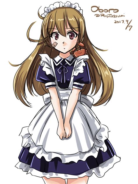 Safebooru 1girl Alternate Costume Alternate Hair Length Alternate Hairstyle Apron Bandaid
