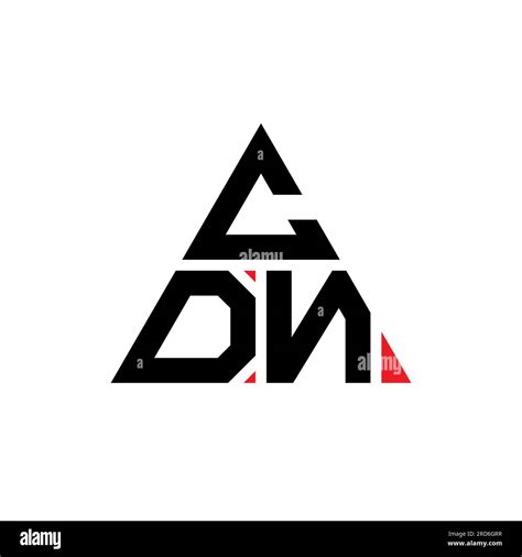 Cdn Triangle Letter Logo Design With Triangle Shape Cdn Triangle Logo