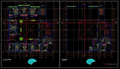 Colonial Hotel Layout Plan And Elevations Autocad File Dwg Free Cad