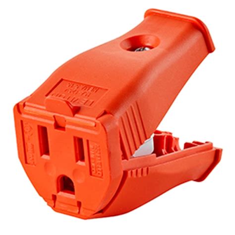 Conector A 15a B Anaranjado Leviton E Commerce Casa Lima