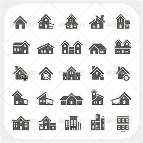 House Icons Set Vector Illustration