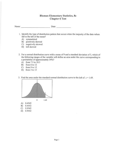 Stats Ch 6 Notes On Lecture For Chapter 6 Statistics Math 10 Studocu