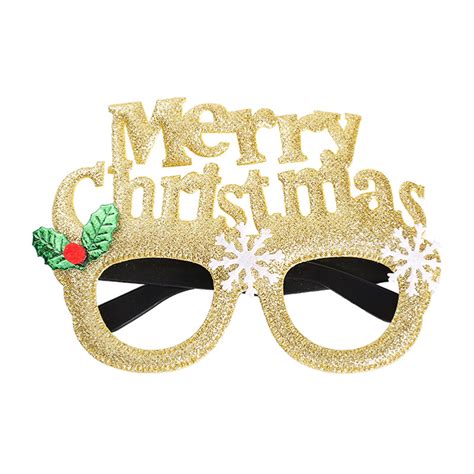 Manunclaims Christmas Glasses Lensless Funny Comfortable To Wear