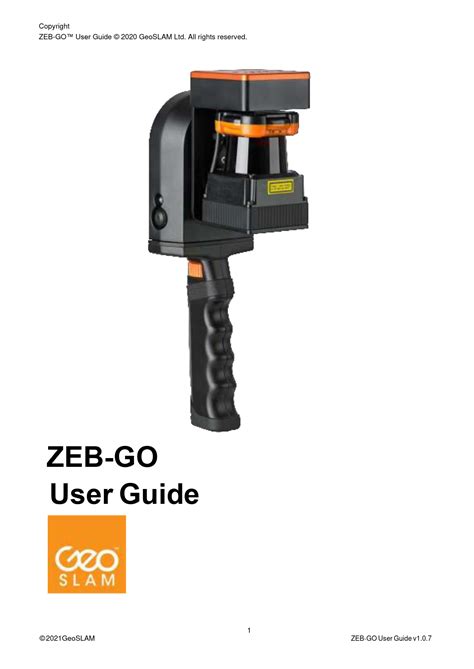 zeb go user guide complete manual for geoslam ltd s software and