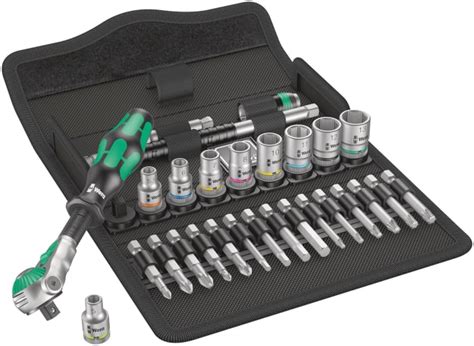 05004016001 Wera Wera 28 Piece Metric 1 4 In Standard Socket Bit Set
