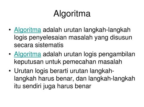 Ppt Algoritma Powerpoint Presentation Free Download Id7028964