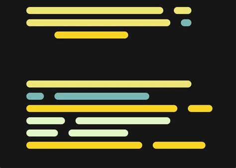 Code Screen Vector Illustration Flat Cartoon Coding Lines Simulation