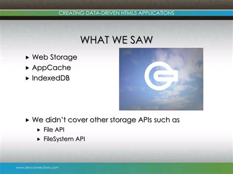 Creating Data Driven HTML5 Applications | PPTX