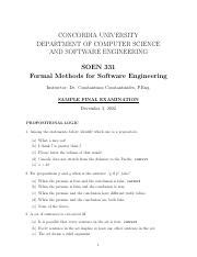Sample Final Exam Annotations Pdf CONCORDIA UNIVERSITY DEPARTMENT OF