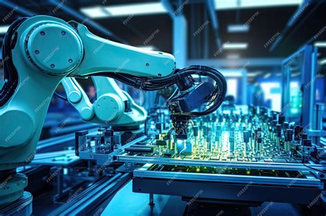 Premium Ai Image Component Installation Qc Of Circuit Board Fully Automated Pcb Assembly Line