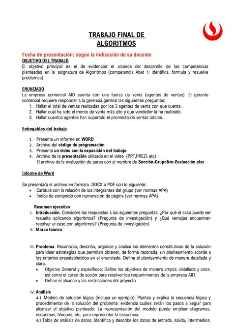 Trabajo Final Algoritmos Epe 2023 1b V2 Trabajo Final De Algoritmos