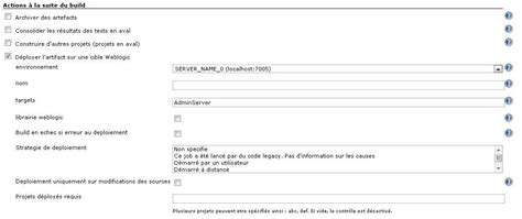 Jenkins Weblogic Deployer Plugin