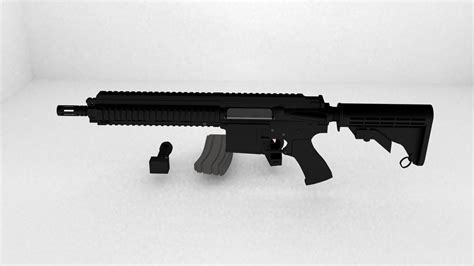 M416 Con Munición Modelo Pubg 3d Modelo 3d 5 Ma Free3d