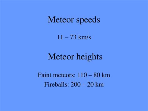 Ppt Spectral Analysis Of Meteors And Meteor Trains Powerpoint